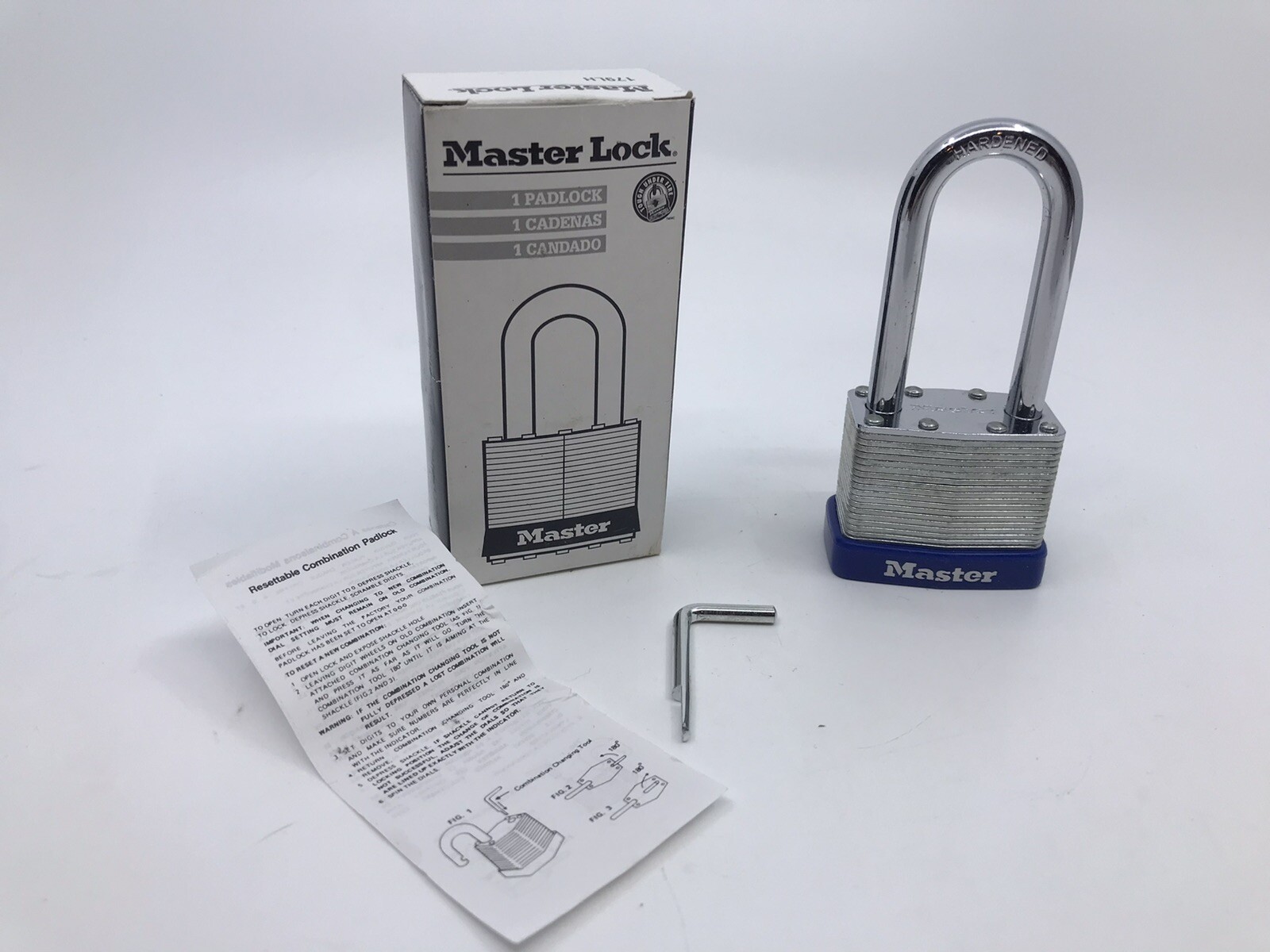 Master Lock 179LH Combination Padlock w/ Resettable Combination New ...