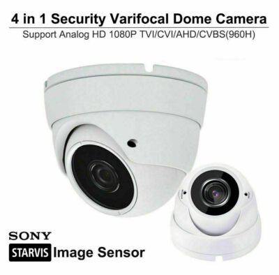 1080P Security Camera 2.8mm-12mm Varifocal Lens HD TVI CVI AHD Analog ...