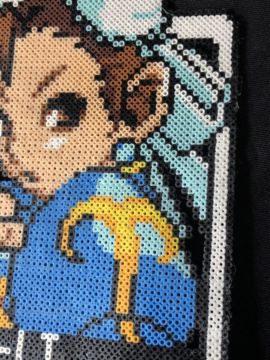 Street Fighter Chun-Li Portrait Pixel Bead Art Arcade SNES Street Fighter Chun-Li Portrait Pixel Bead Art Arcade SNES