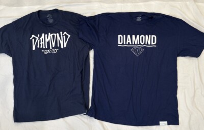 Diamond Supply Co. Men's Logo Graphic Print Tee T-Shirt - Blue - Lot of ...