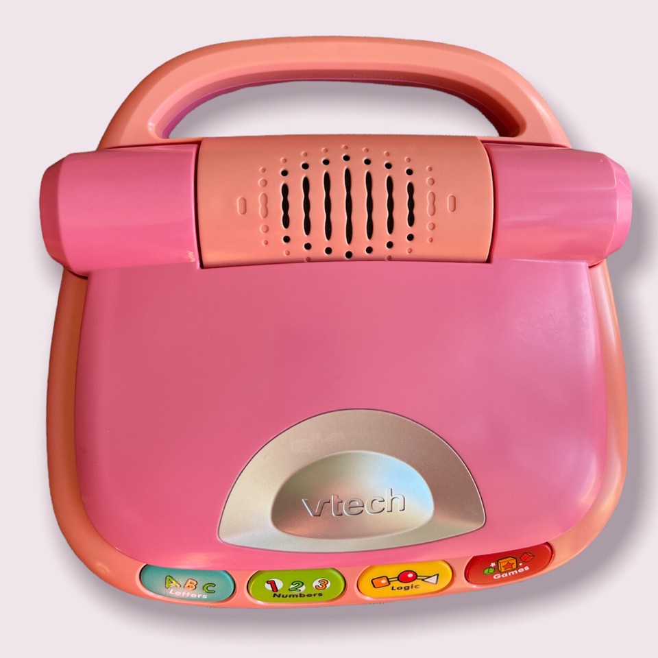 Vtech Tote 'n Go Laptop Pink Kids Educational Computer Learning -WORKS ...