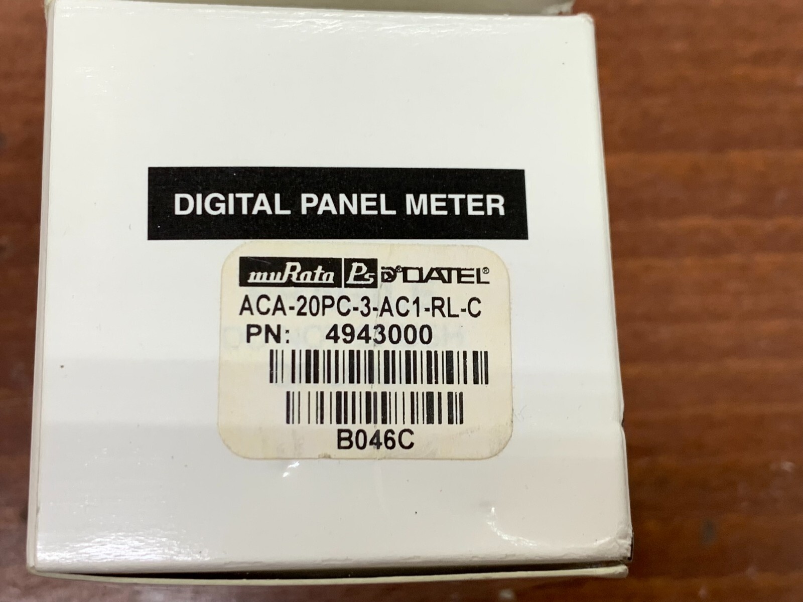 muRata ACA-20PC-3-AC1-RL-C Digital Panel Meter AC Ammeter Digital Meter ...