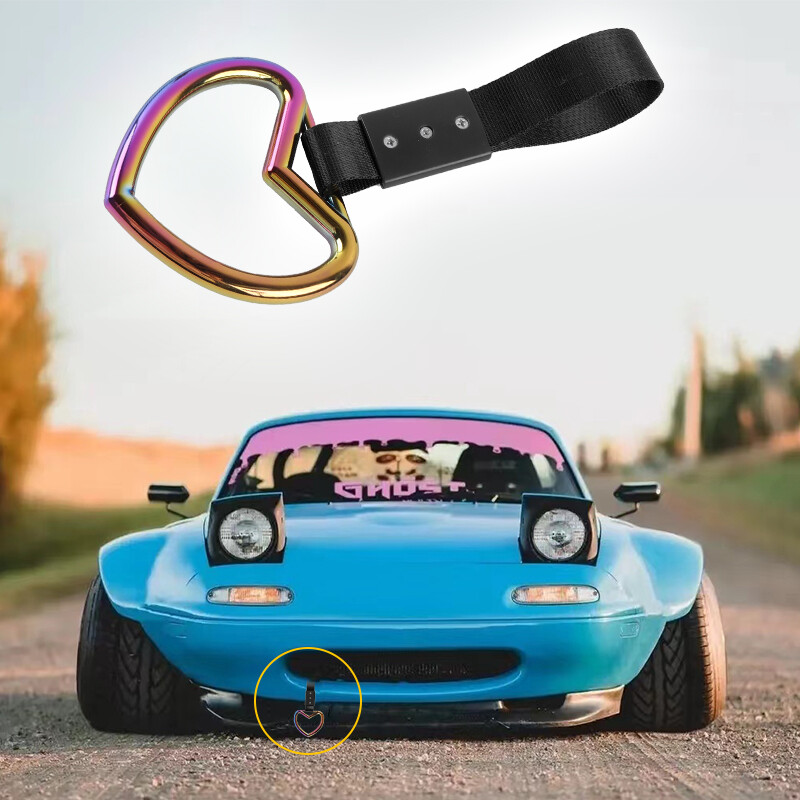 JDM Heart Shape TSURIKAWA Neo Ring Subway Train Bus Handle Strap Nylon ...