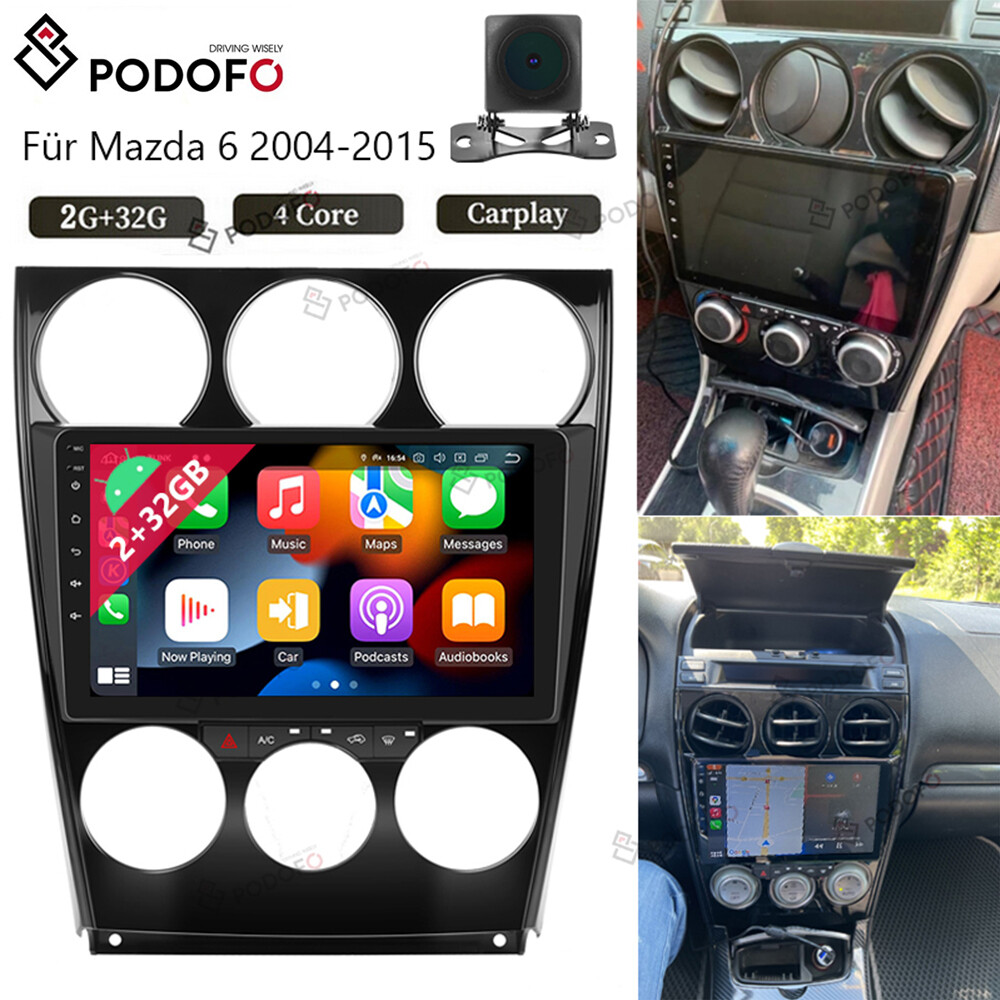 For Mazda 6 2004-2008 Android 13.0 Car Radio Stereo Player GPS Navi ...