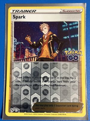 Pokemon Go SWSH SPARK 070/078 TRAINER Uncommon Reverse Holo NM + Card Saver | eBay