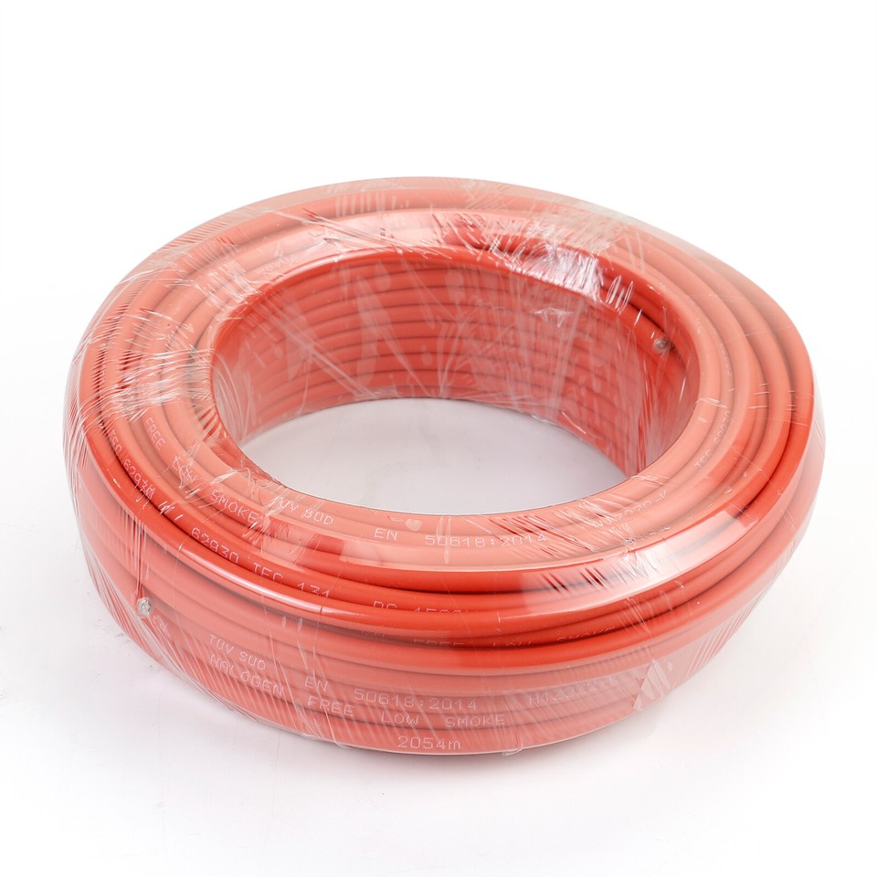 10/12 AWG Solar Panel Extension PV Cable Wire Connectors Pair Black Red ...