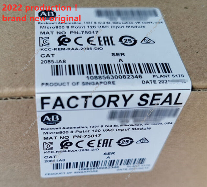2022 Newest Allen-Bradley 2085-IA8 Micro800 8Point 120 VAC Input Module ...