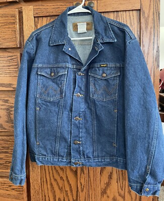 NICE! Wrangler Men's Cowboy Cut Denim Jacket 74145PW Size Large | eBay