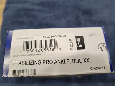 DonJoy Stabilizing Speed Pro Ankle Support Brace, XX-Large, Black | eBay