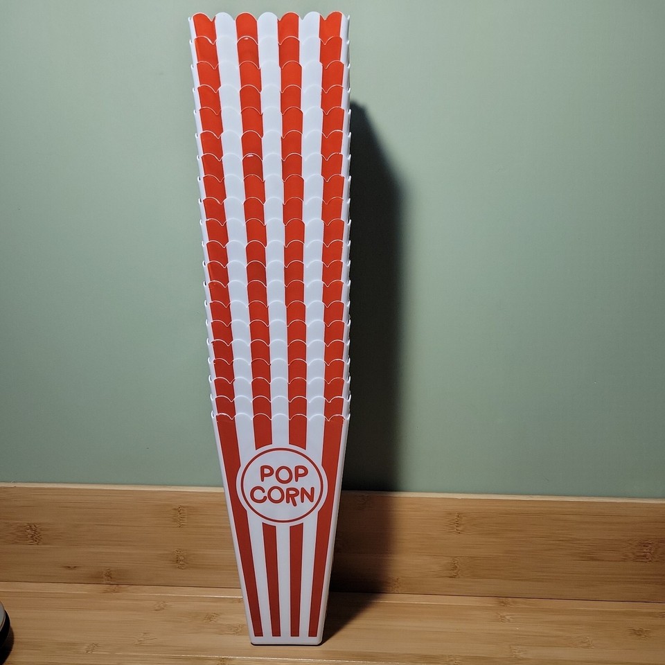 Movie Theater Popcorn Plastic Container Box Tub Party Reusable Bowl ...