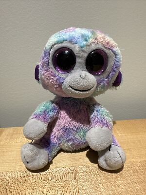 TY Beanie Boos ZURI the Colorful Monkey (6 Inch) Plush Stuffed Animal ...
