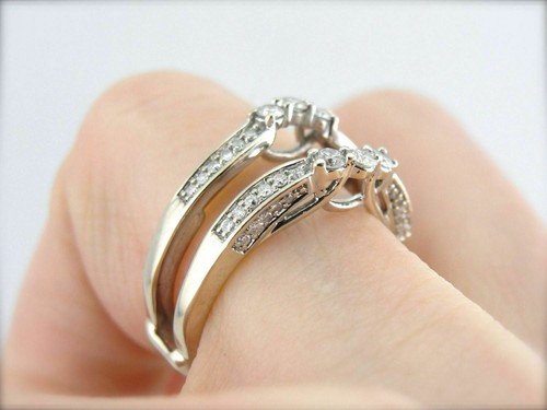 1/2Ct White Round CZ Split Shank Solitaire Ring Wrap In 925 Sterling ...