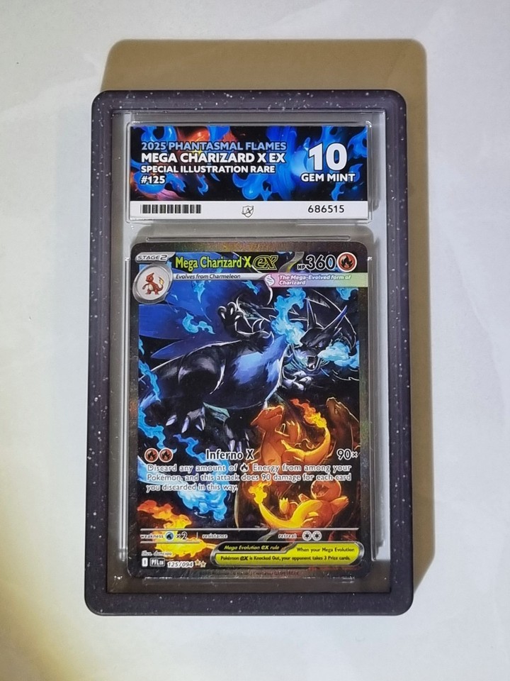 Mega Charizard X EX #125 SIR Perfect Subs Gem Mint 10 Ace Graded ...