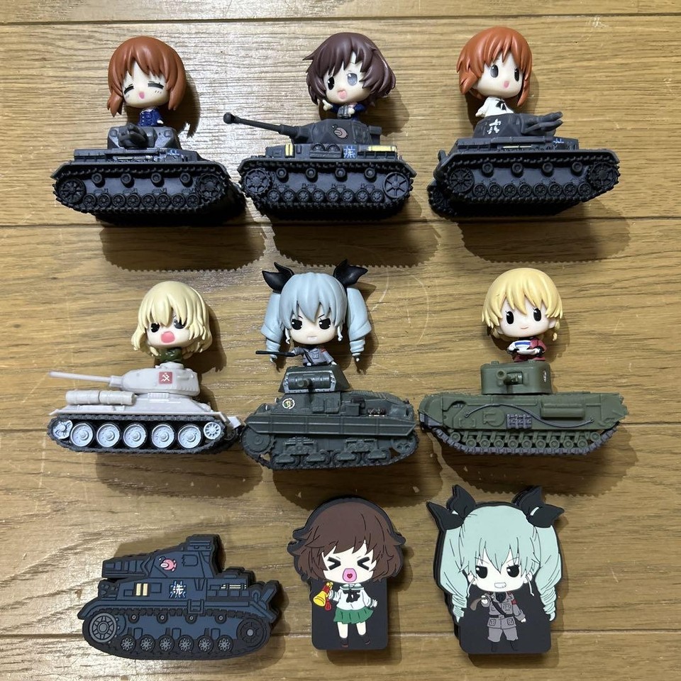 Girls und Panzer Complete Set Deformed Chibi Figures 15 Types ...