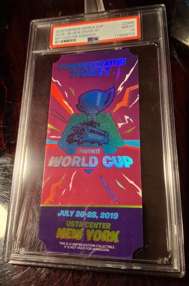 ️2019 Fortnite World Cup Comemerative Ticket ~ PSA 10 ~ POP 2 🔥 | eBay