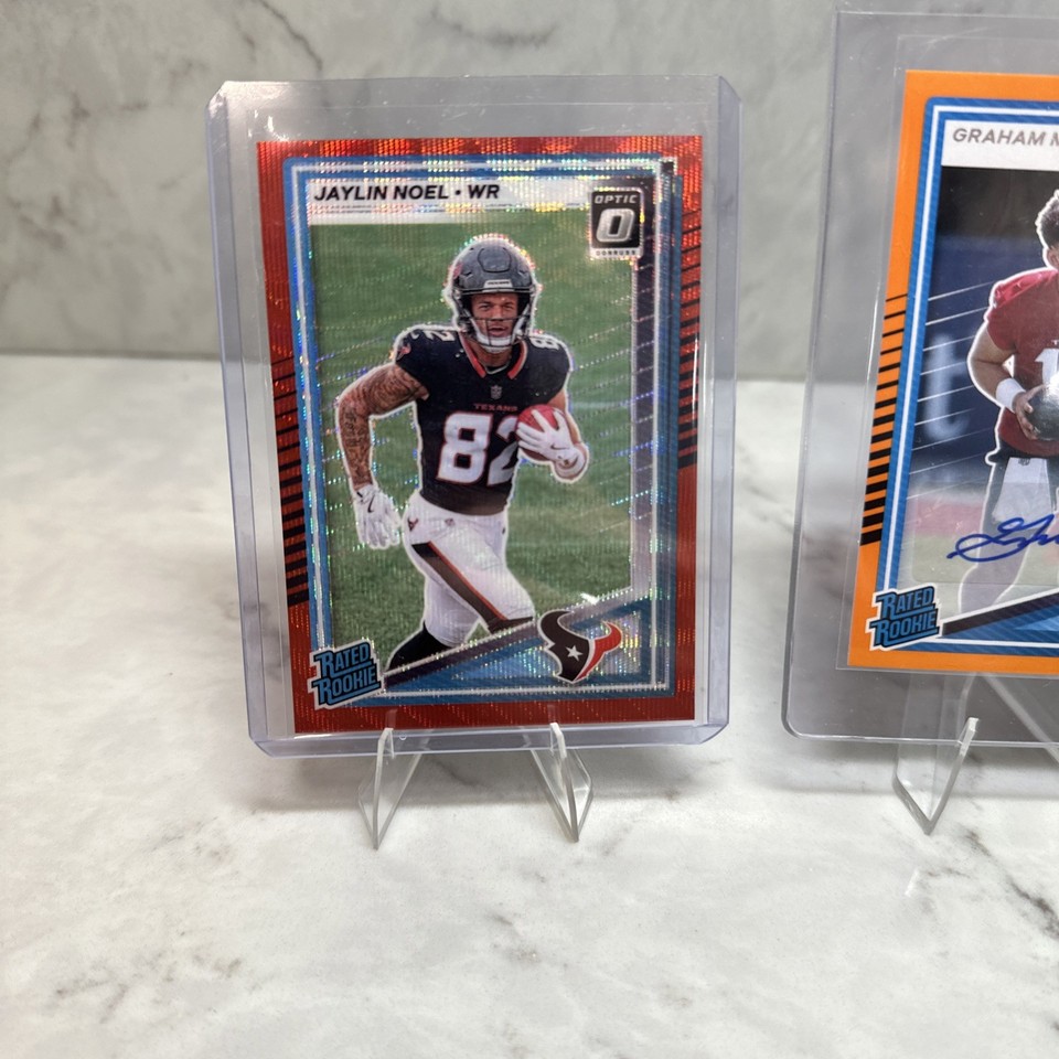 Houston Texans 3 Card Lot (Graham Mertz Autograph, Jaylin Noel ...