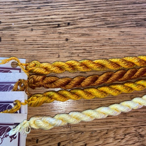 Lot of 4 Silk 'N Colors threads from The Thread Gatherer (Orange and ...