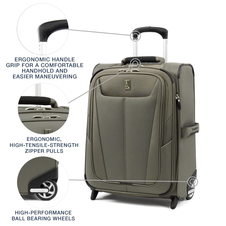 Travelpro Maxlite 5 Softside Expandable Upright 2 Wheel Luggage, 20 ...