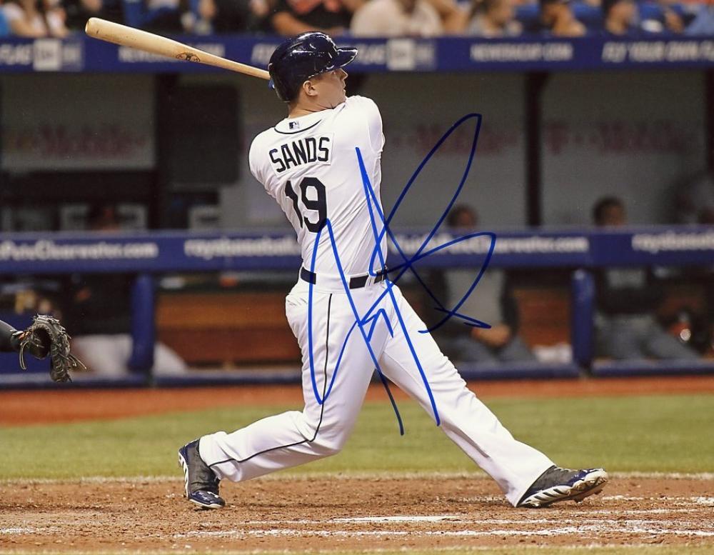 JERRY SANDS TAMPA BAY RAYS ACTION SIGNED 8X10 PHOTO W/COA | eBay