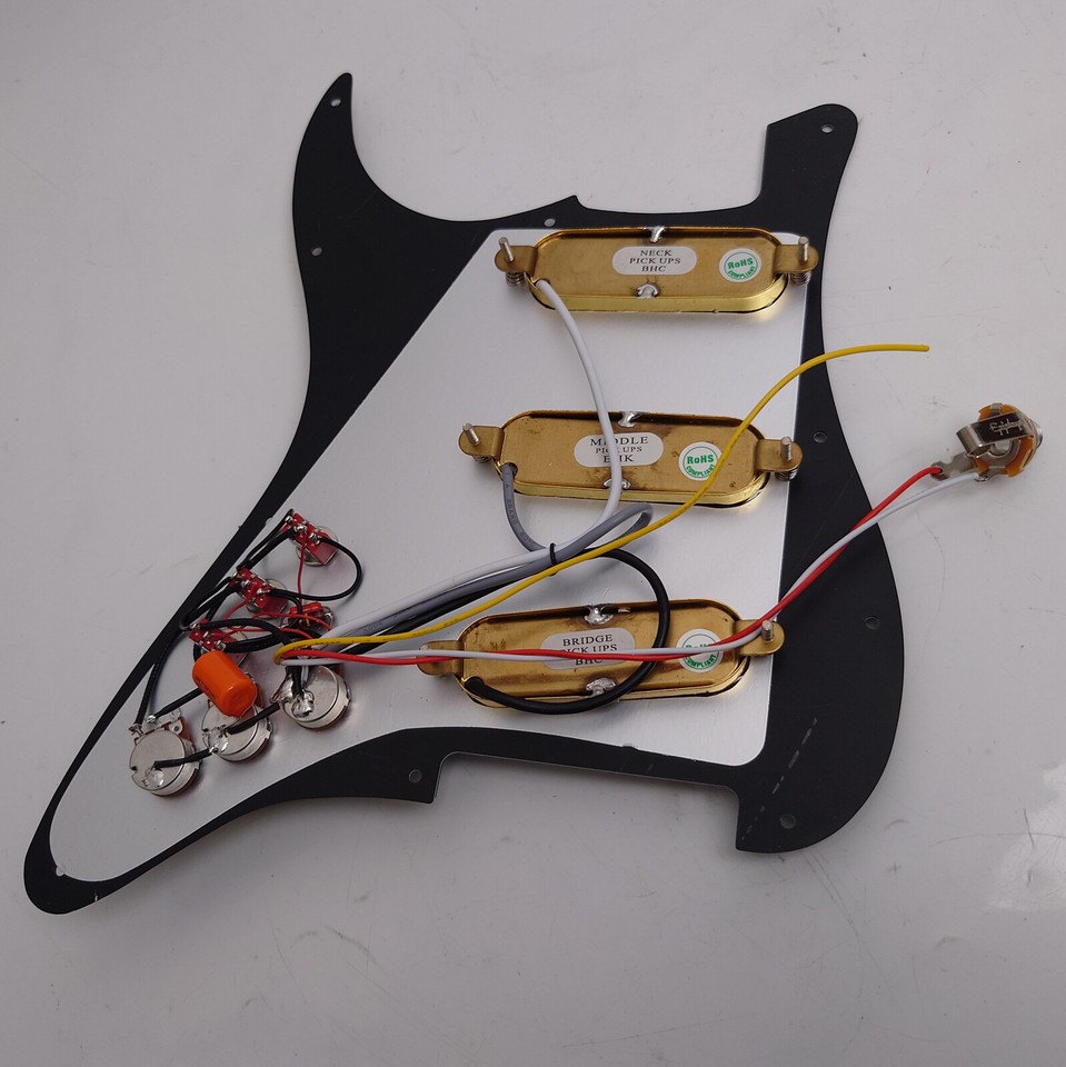 SSS Prewired Loaded Pickguard Burns Tri Sonic Single Pickup for Fender ...