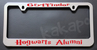 GRYFFINDOR HOGWARTS ALUMNI HARRY POTTER Chrome License Plate Frame | eBay