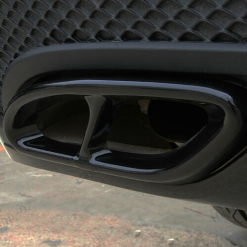 Car Rear Cylinder Exhaust Pipe Cover Trim Accessory For Mercedes Benz C ...