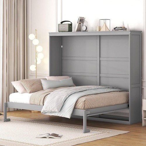 Murphy Bed, Space-Saving Murphy Cube Cabinet Bed, Modern Foldable ...