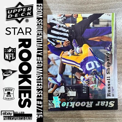 2013 UPPER DECK STAR ROOKIE AUTOGRAPH AUTO RUSSELL SHEPARD SSP RC 155 ...