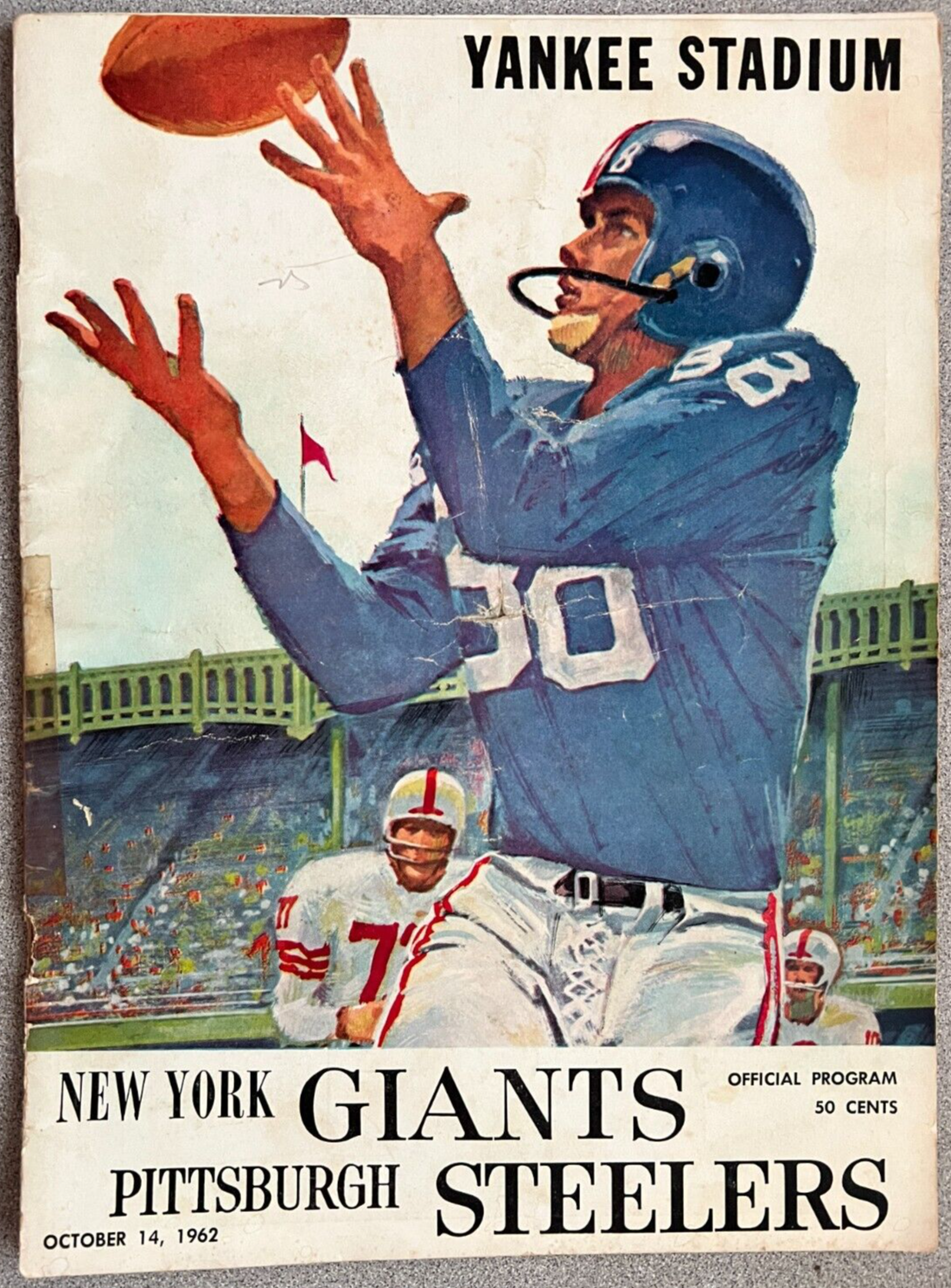 NY Giants vs Pittsburgh Steelers Program At Yankee Stadium October 14 ...