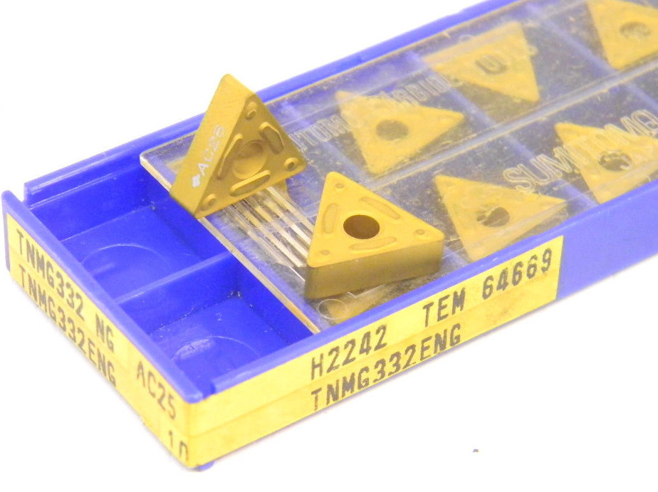 10 NEW SURPLUS SUMITOMO TNMG 332-NG AC25 CARBIDE INSERTS (TNMG 160408 ...