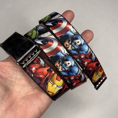 Marvel WB-WAV012 Belt 29” Adjustable Web Belt Superhero Graphic | eBay