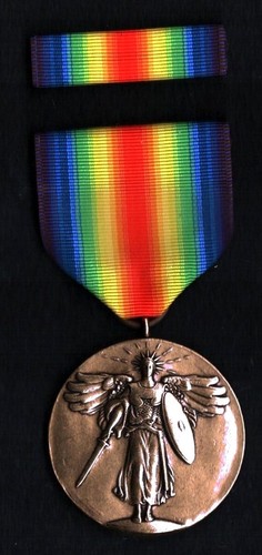 USA WWI VICTORY MEDAL FULL-SIZE W/RIBBON | eBay