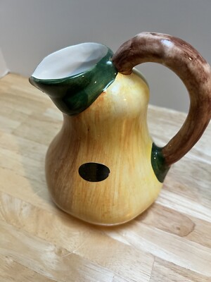 Vintage Pear Pitcher/Water Jug Ceramiche Bassano Ceramic Made in Italy ...