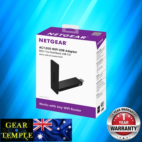 New Netgear A6210 AC1200 USB 3.0 Dual Band 1200Mbps WiFi Dongle Adapter ...