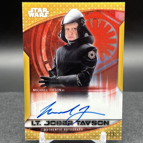 Lt. Jober Tavson A-MJ 16/25 Auto Michael Jibson 2020 Topps Star Wars ...