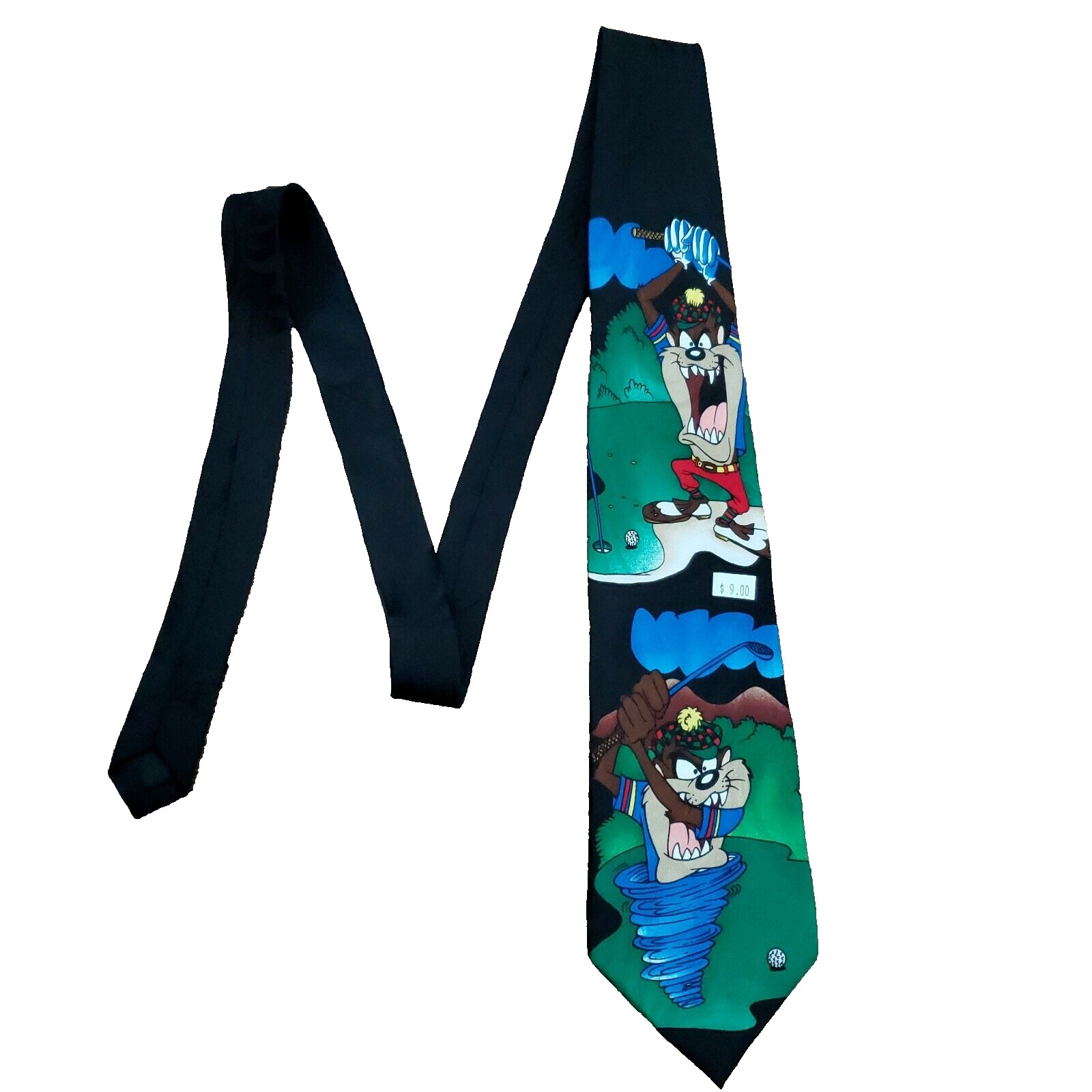 Taz Looney Tunes Golf Cartoon Neck Tie Tasmanian Devi… - Gem