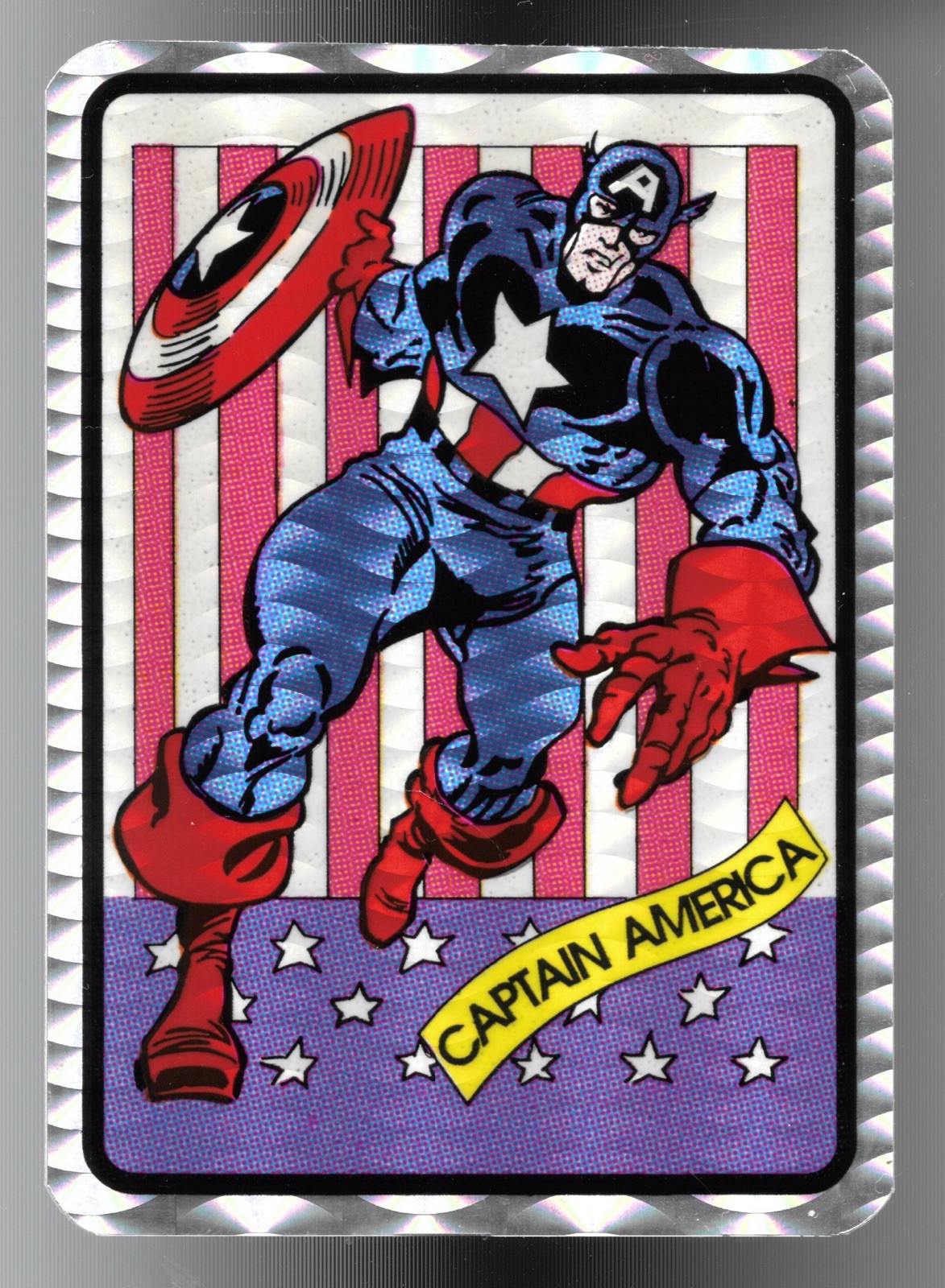 1990’S CAPTAIN AMERICA MARVEL VENDING MACHINE PRISM STICKER | eBay