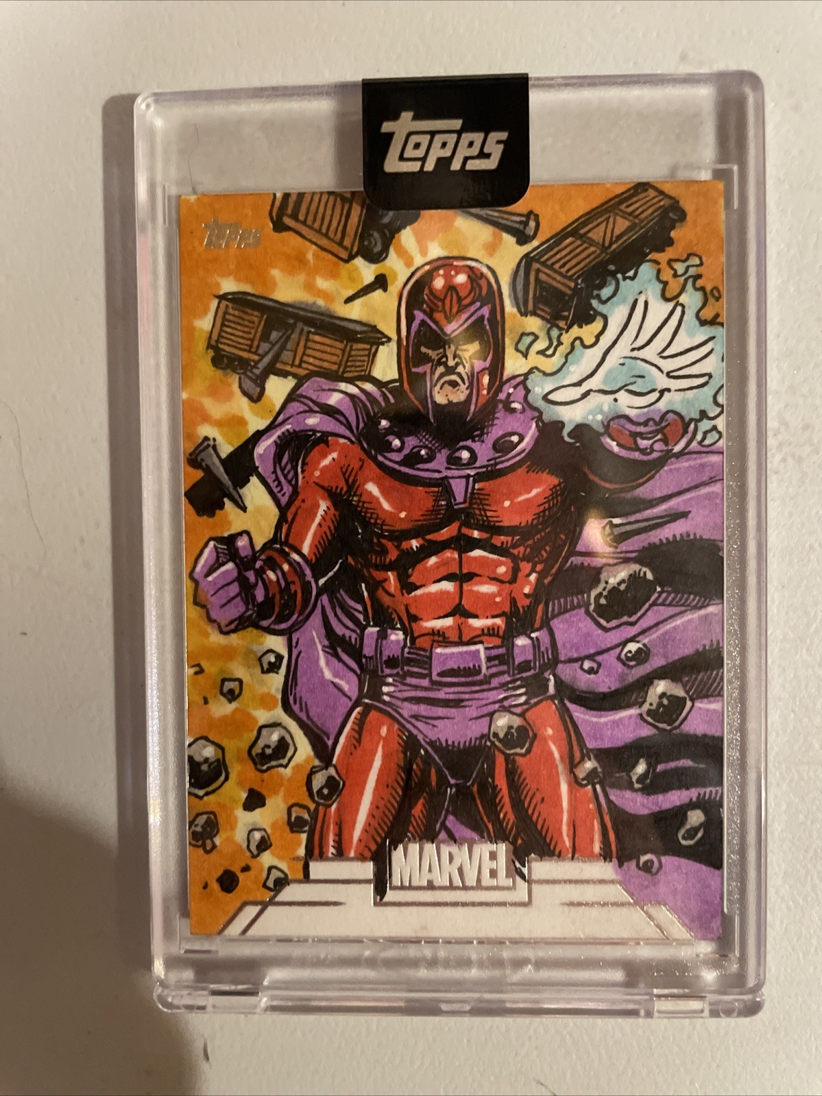 2025 Topps Marvel Mint Magneto Original Sketch Card, Chris Meeks Artist ...