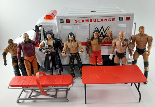 WWE Slambulance Destructible Playset Toy 100% COMPLETE + Wrestling ...