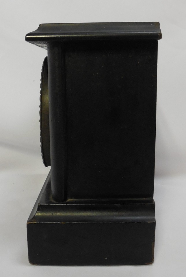 Antique Ingram Company Black Mantel Clock Runs Well | eBay
