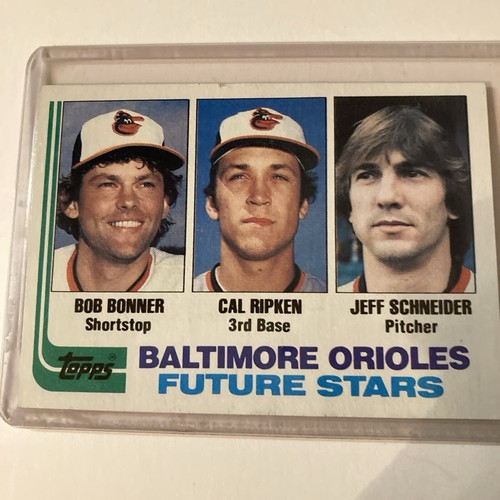 1982 Topps - Future Stars #21 Cal Ripken, Jeff Schneider, Bobby Bonner ...
