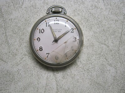 Westclox Pocket Watch "Pocket Ben" Needs a new Crystal Watch Runs | eBay