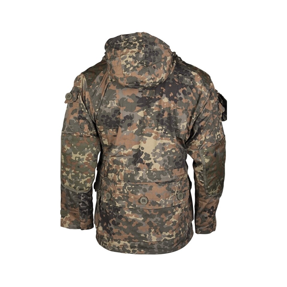 Mil-Tec Brand German Army Jacket RipStop Smock Flecktarn Camo Parka ...