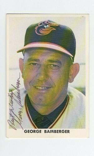 George Bamberger Baltimore Orioles Postcard autographed | eBay