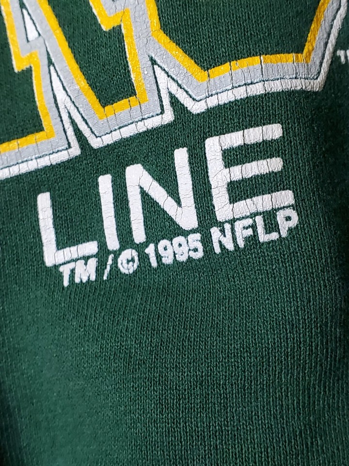 Green Bay Packers Sweatshirt Adult 1995 Medium Crewneck Russell ...