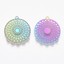 50pcs Colorful Vacuum Plating 201 Stainless Steel Filigree Pendants 23 ...
