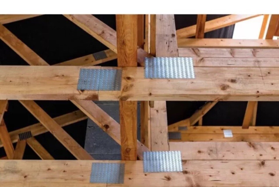 20 QTY 3" x 6" Truss Plate - Mending Plate - Structural Plates Zinc ...