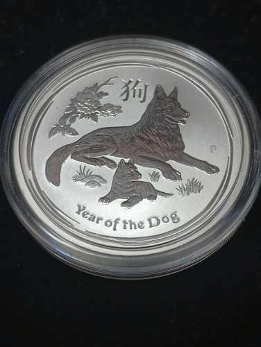 2018 1/2 oz .9999 Fine Silver Australia Year of the Dog Silver | eBay ...