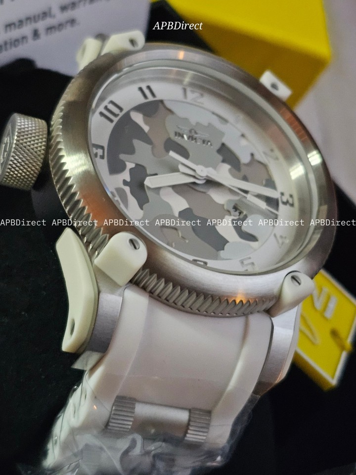 Invicta - ARCTIC WHITE CAMO Edition - Russian Diver - Quartz - mens ...