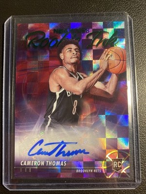 2021-22 NBA Hoops CAMERON THOMAS Rookie Ink Autograph RC SP- Brooklyn ...